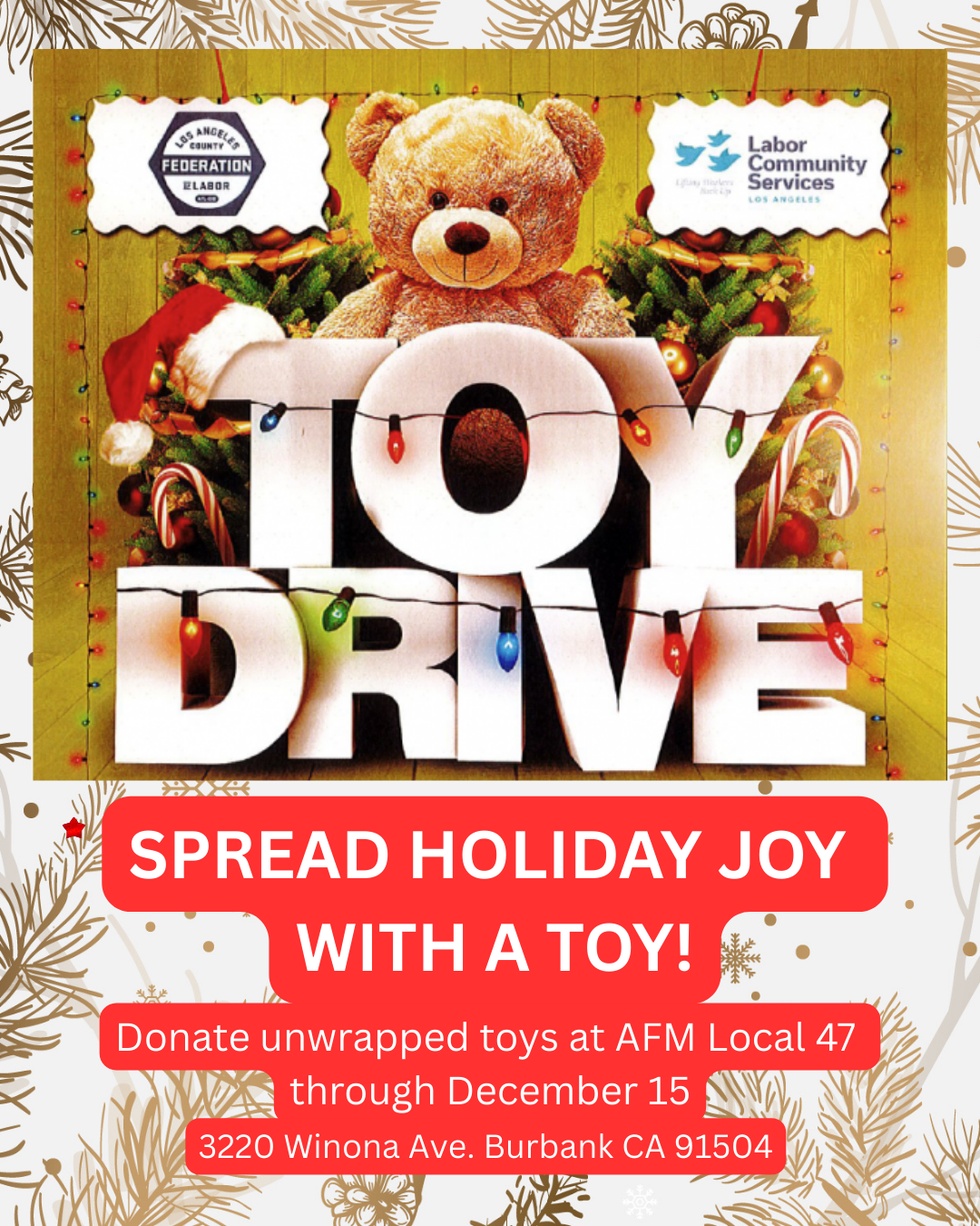 2025 Holiday Toy Drive - 47 Blog | AFM Local 47